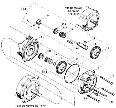 MTH Pumps, T41 • E41 Series Manufacturing Part Number Listings